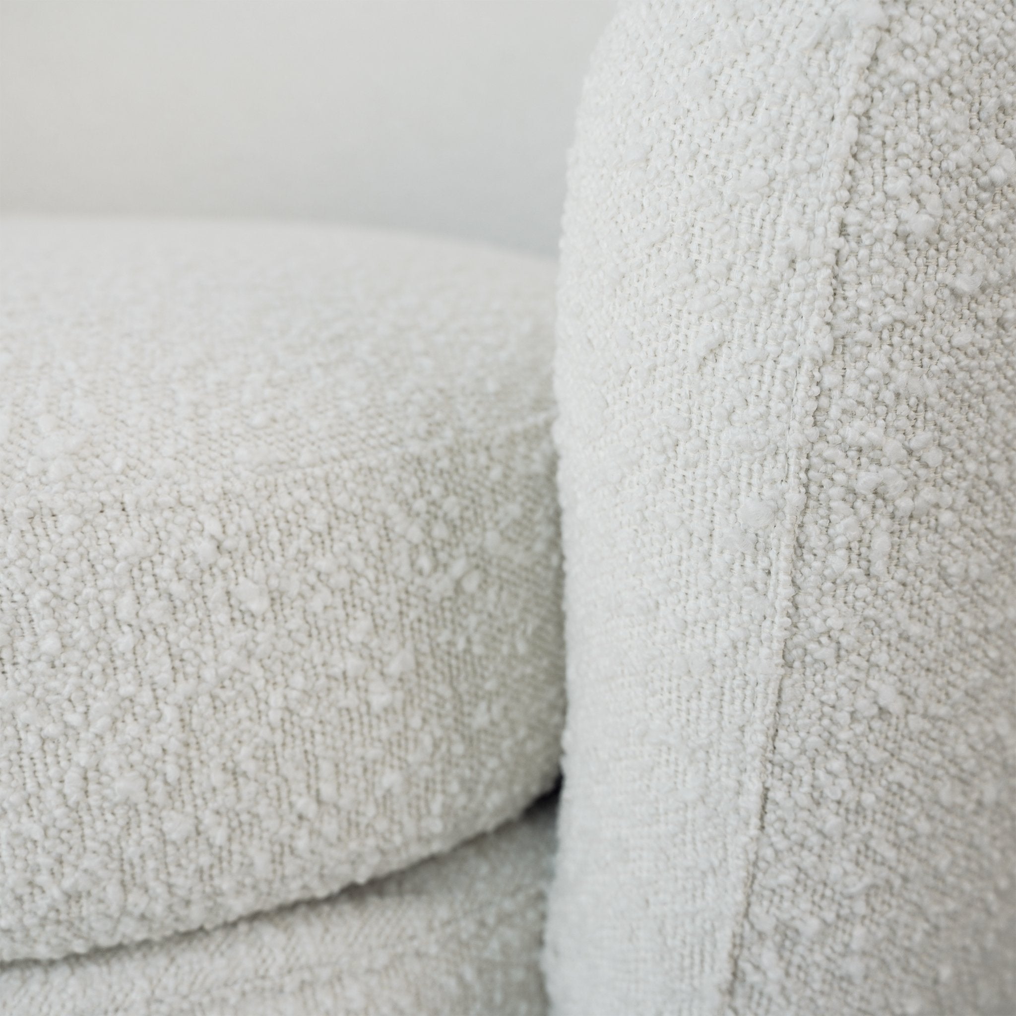 Axis Lounge Chair White Boucle | Mid in Mod | Houston TX – MidinMod