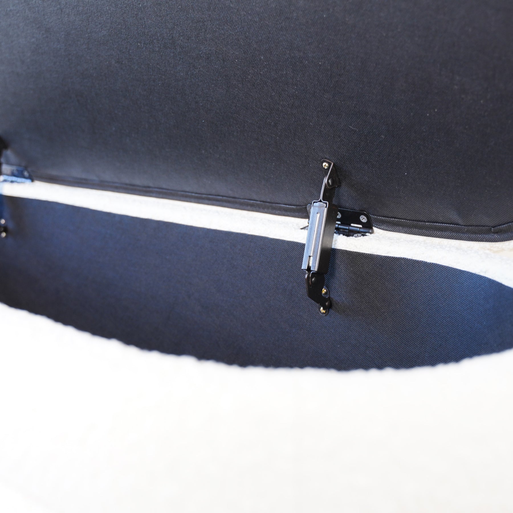 Calion White Boucle Storage Bench