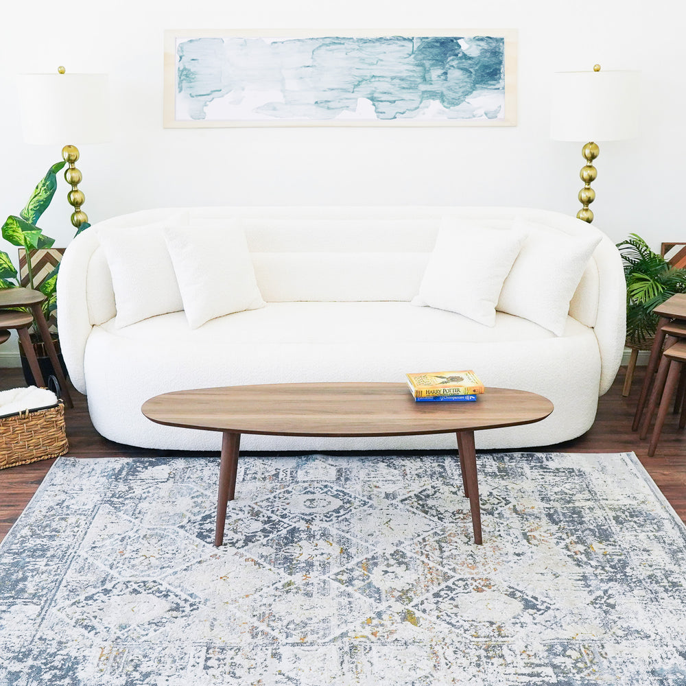 Elips Walnut Center Table | Mid in Mod | Houston TX