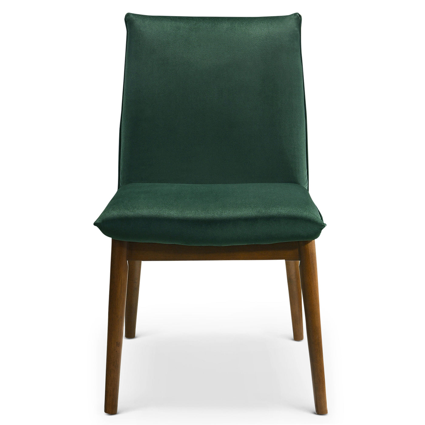 Moss Dark Green Velvet Dining Chair | Mid in Mod