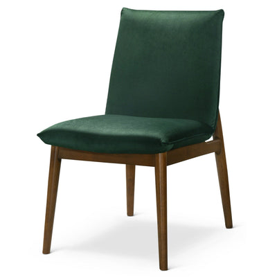 Moss Dark Green Velvet Dining Chairs | Modern Mid-Century Seating ...