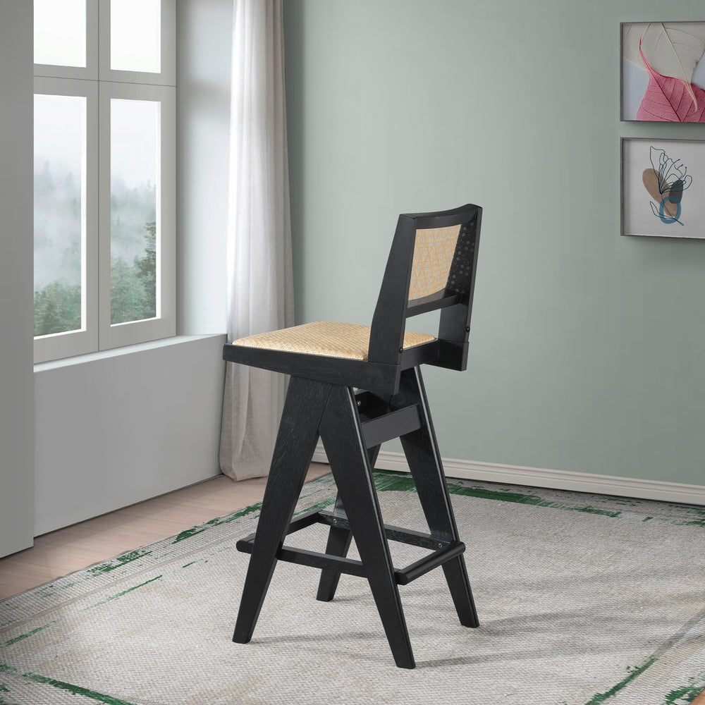 Kora Rattan Bar Stool | Mid in Mod