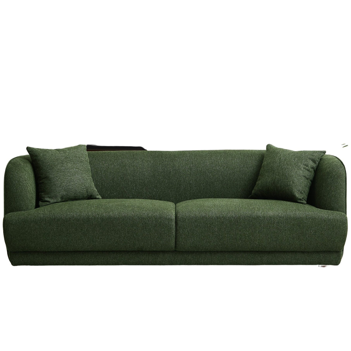 Venus Green Linen Sofa | Mid in Mod | Houston TX