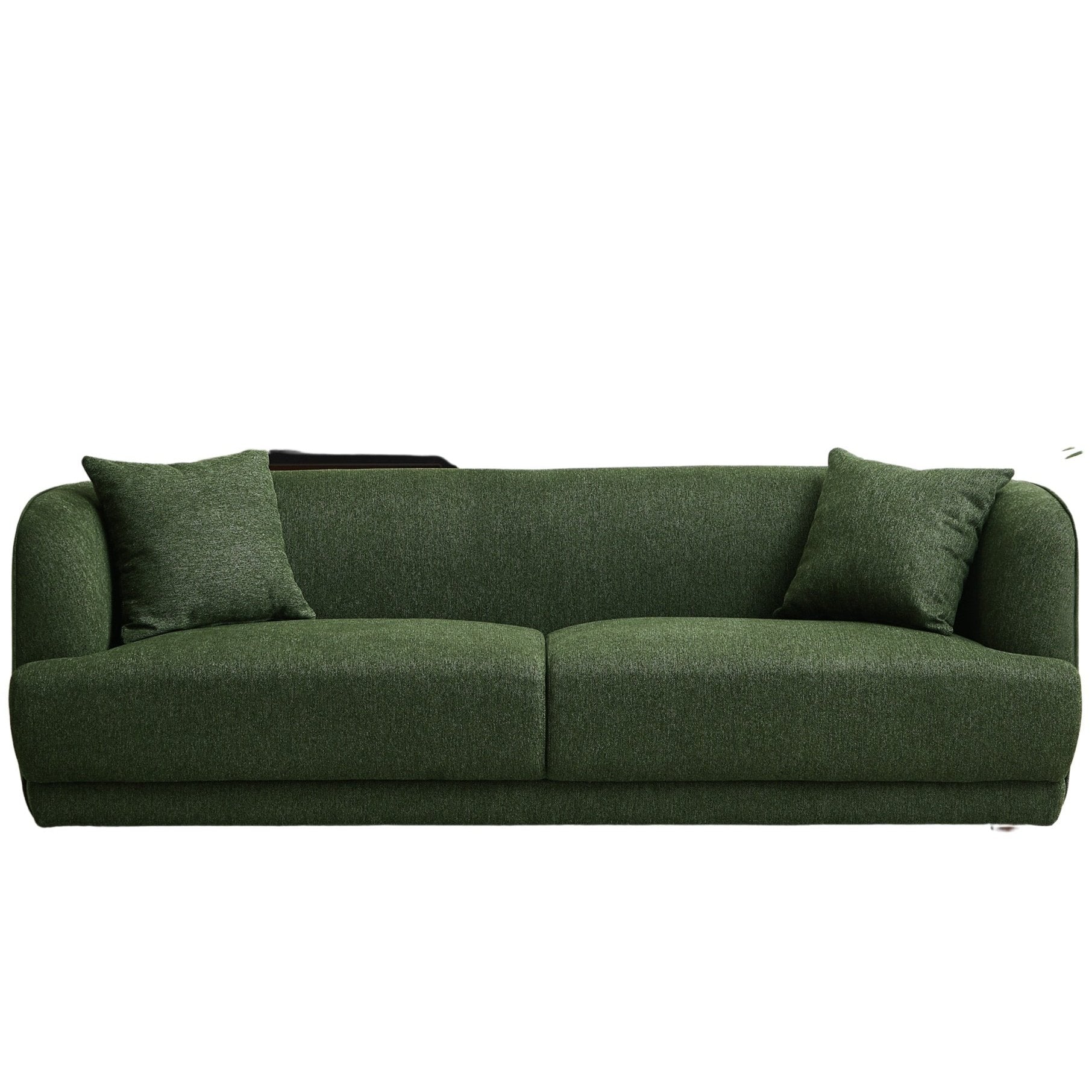Venus Green Linen Sofa | Mid in Mod | Houston TX