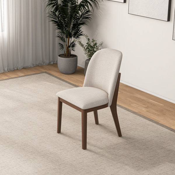 Belfast Beige Fabric Dining Chair | MidinMod