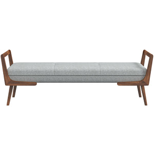 Dresden Modern Grey Bench | MidinMod | Houston TX
