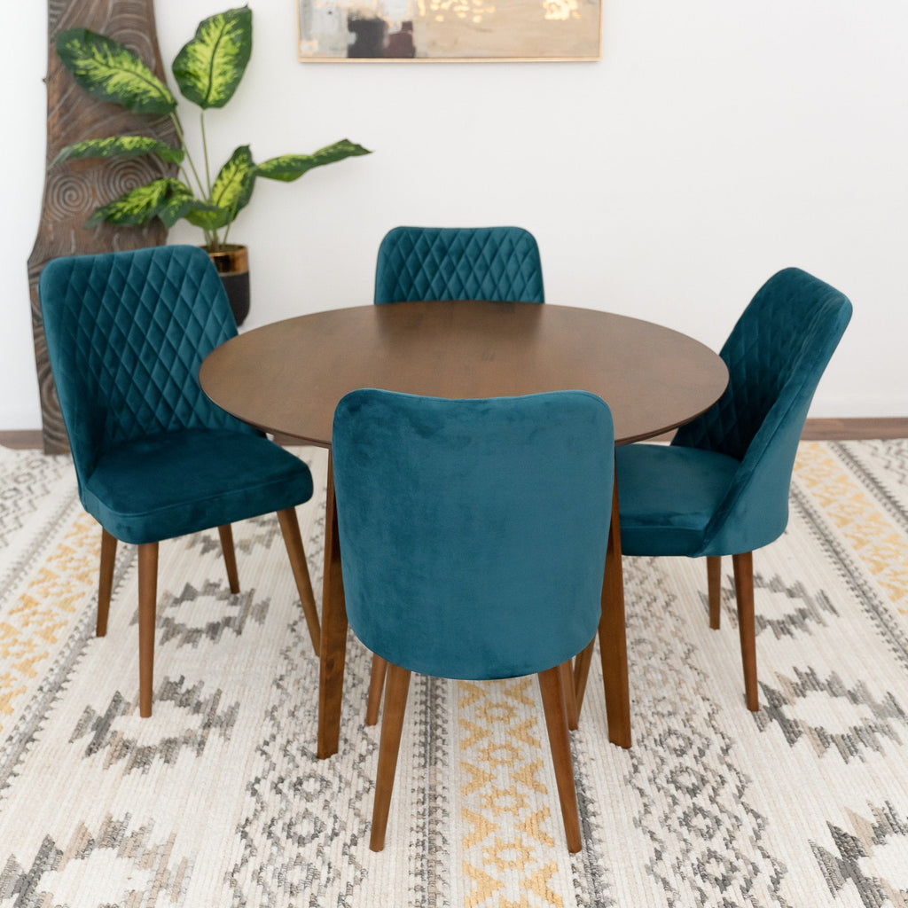 Teal Dining Room Table
