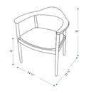 Freya Dining Chair - Gray Fabric