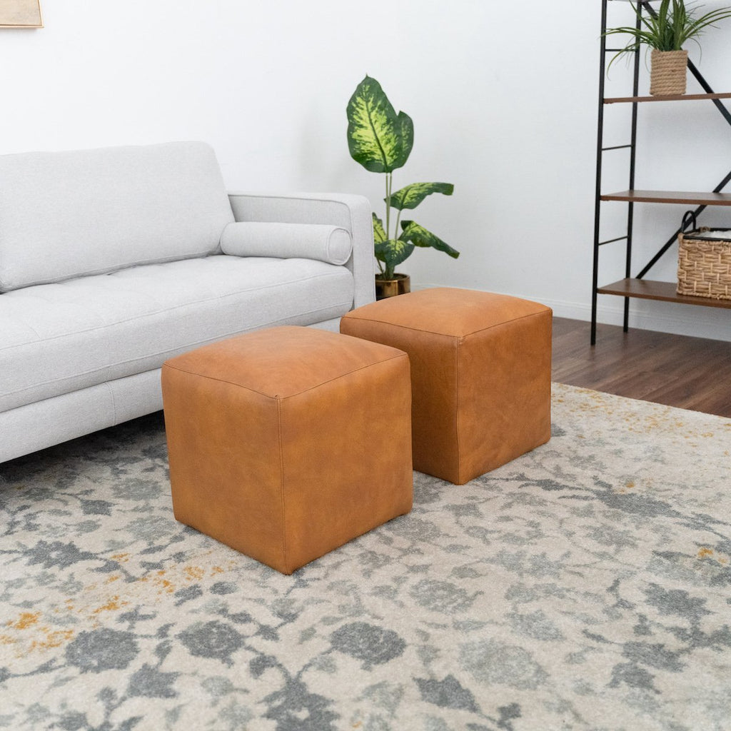 Sislo Ottoman (Tan) | Mid in Mod | Houston TX – MidinMod