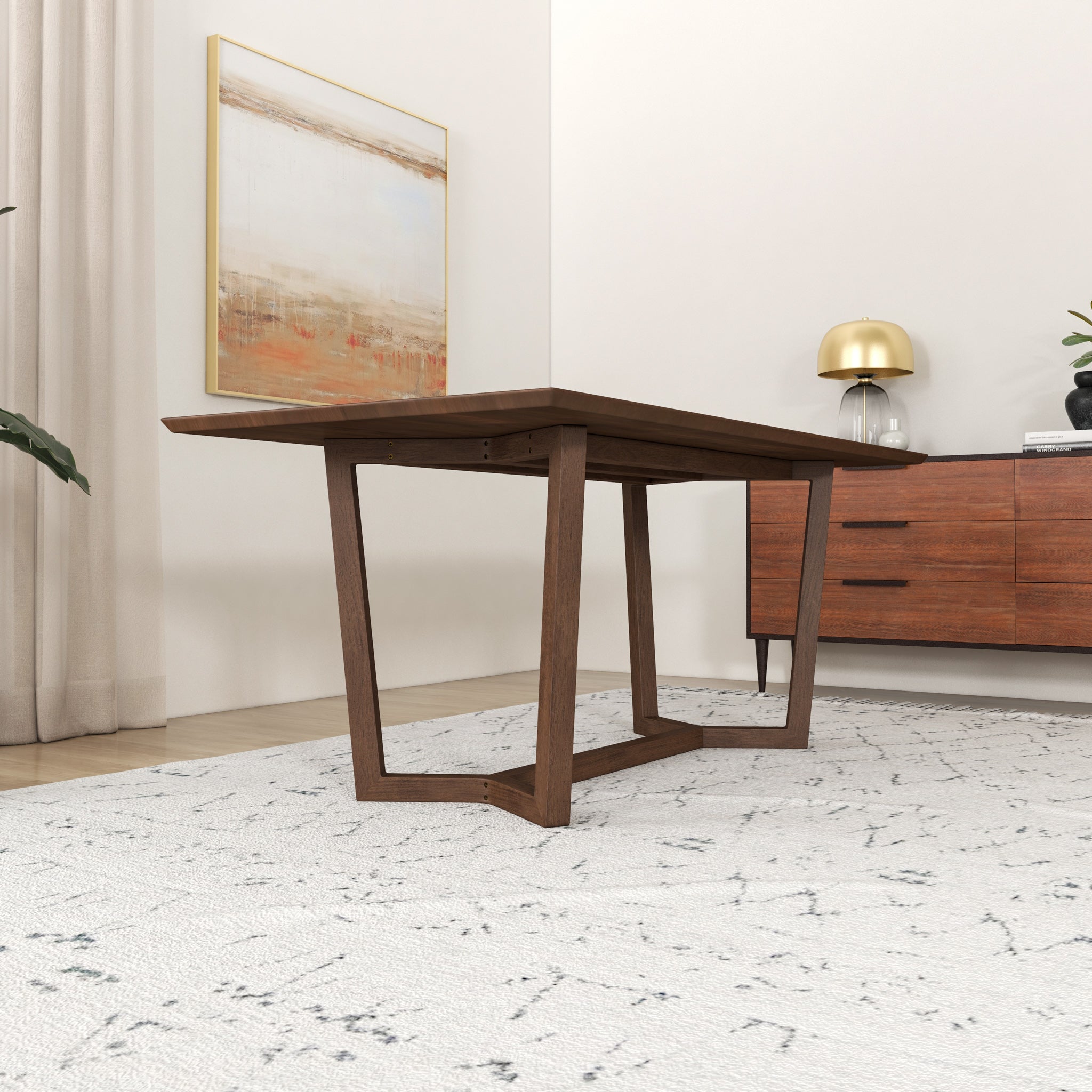 Rolda Walnut Dining Table | MidinMod | Houston TX