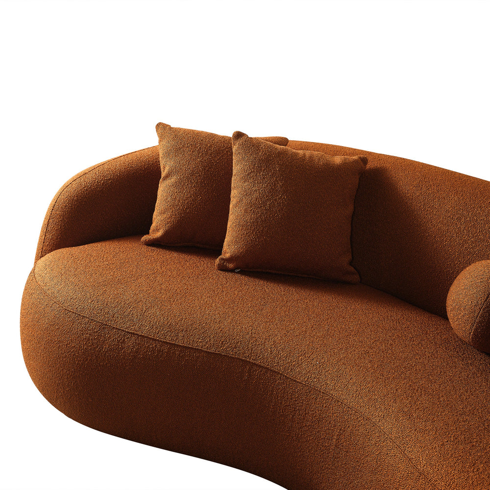 Blair Sofa - Orange Boucle | MidinMod